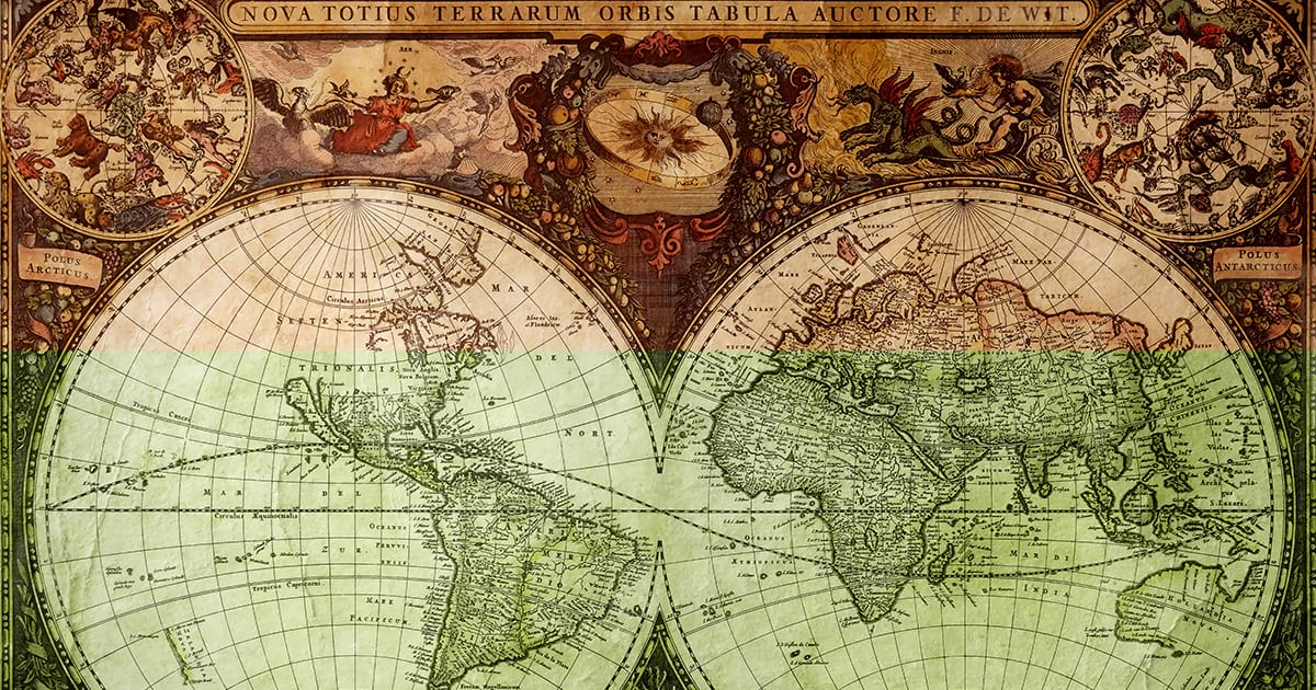 Фрески карти на стіну, купити фреска карта в інтернет-магазині WallArt®